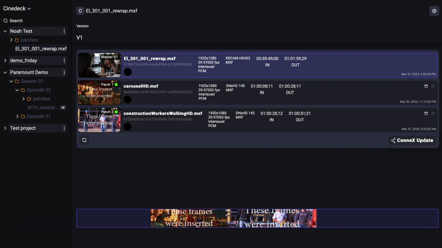 ConneX Hub - Cinedeck